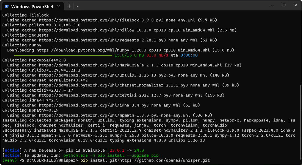 Whisperをローカル環境で使用する方法について #Python - Qiita