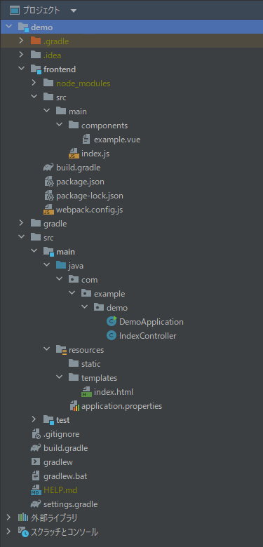 SpringBootで包み込むVue.js開発環境 カンタン構築 #Node.js - Qiita