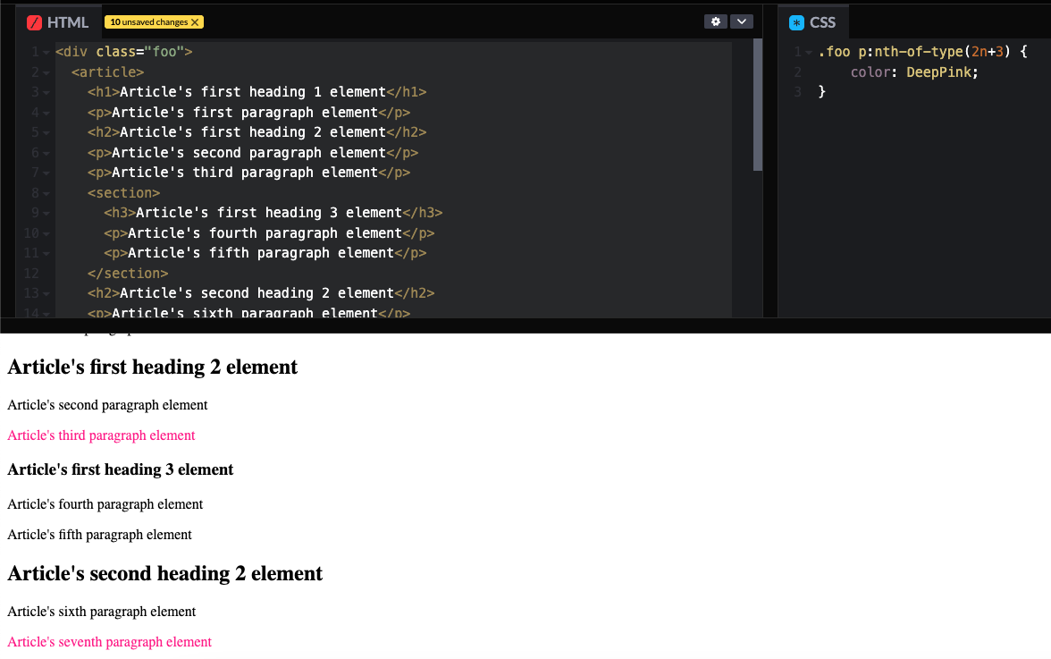nth-child・nth-of-type(+of selector) #CSS - Qiita