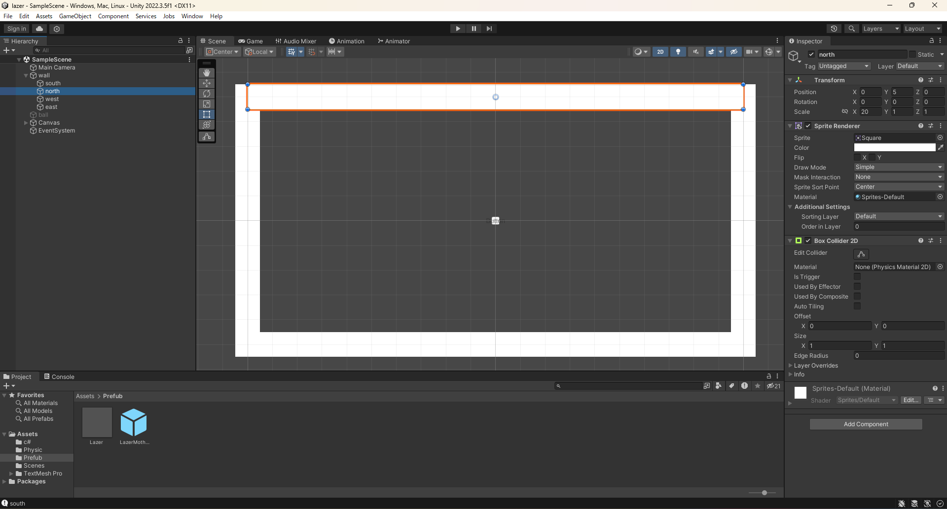 【Unity】反射するレーザーを作ろう！(2D) #Unity - Qiita