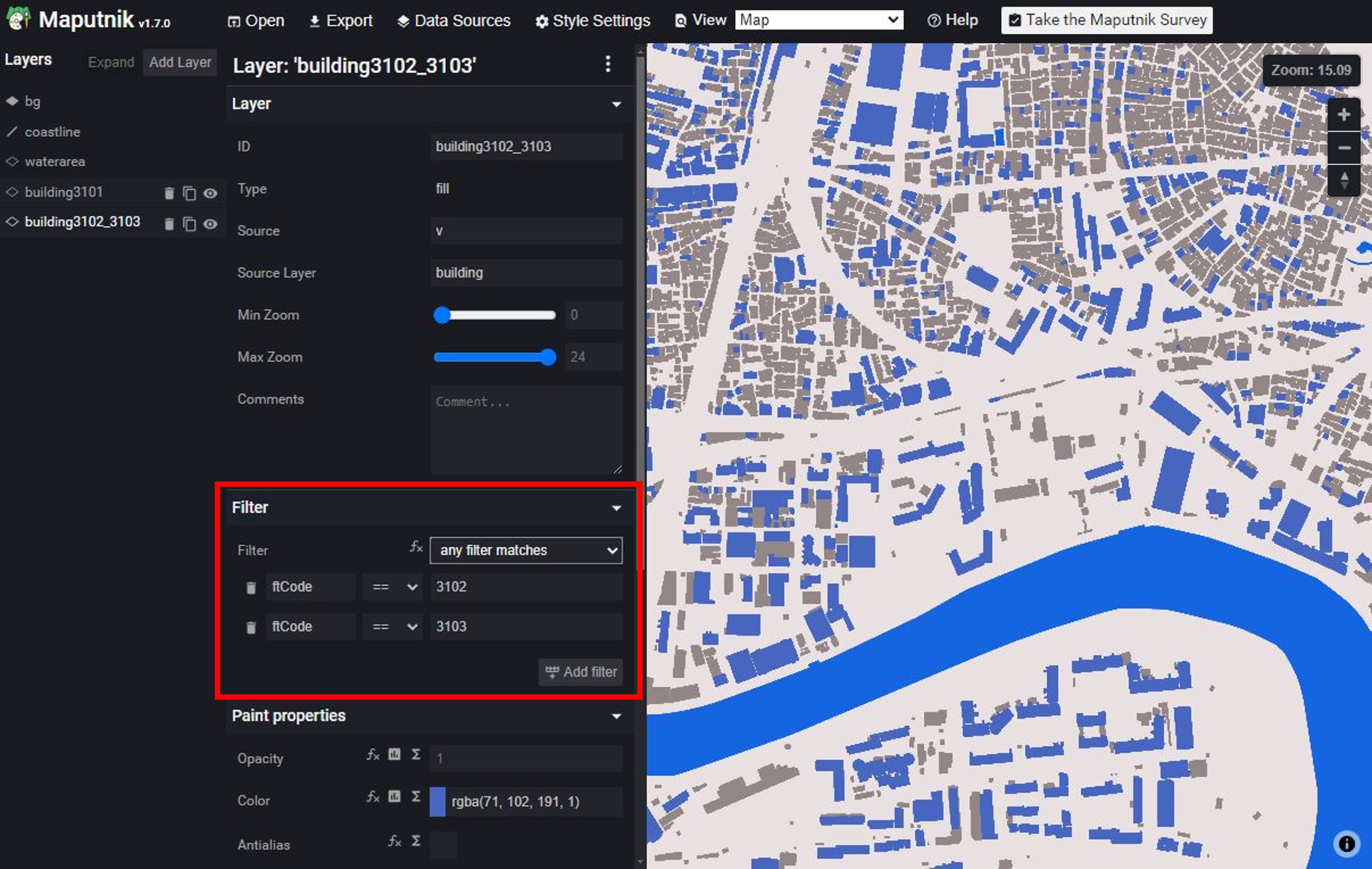 MapLibre GL JSのスタイルファイルの説明とMaputnikでの設定 #unvt - Qiita