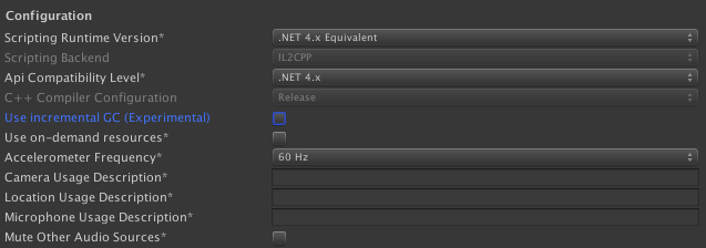 [Unity]Incremental GC を試してみた #Unity - Qiita