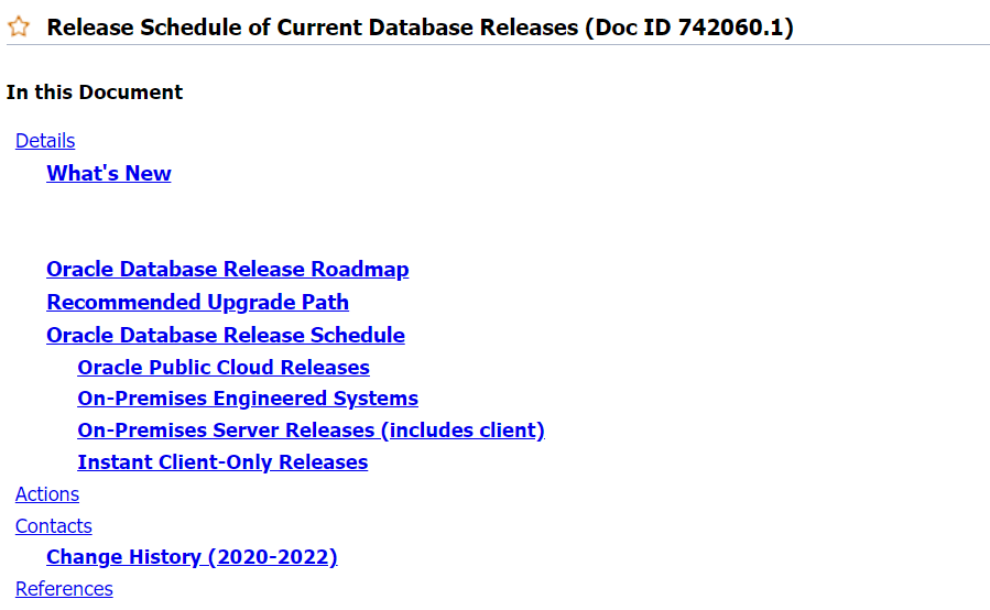Oracle Databaseのアップグレードを検討する際の基本情報 #oracle - Qiita