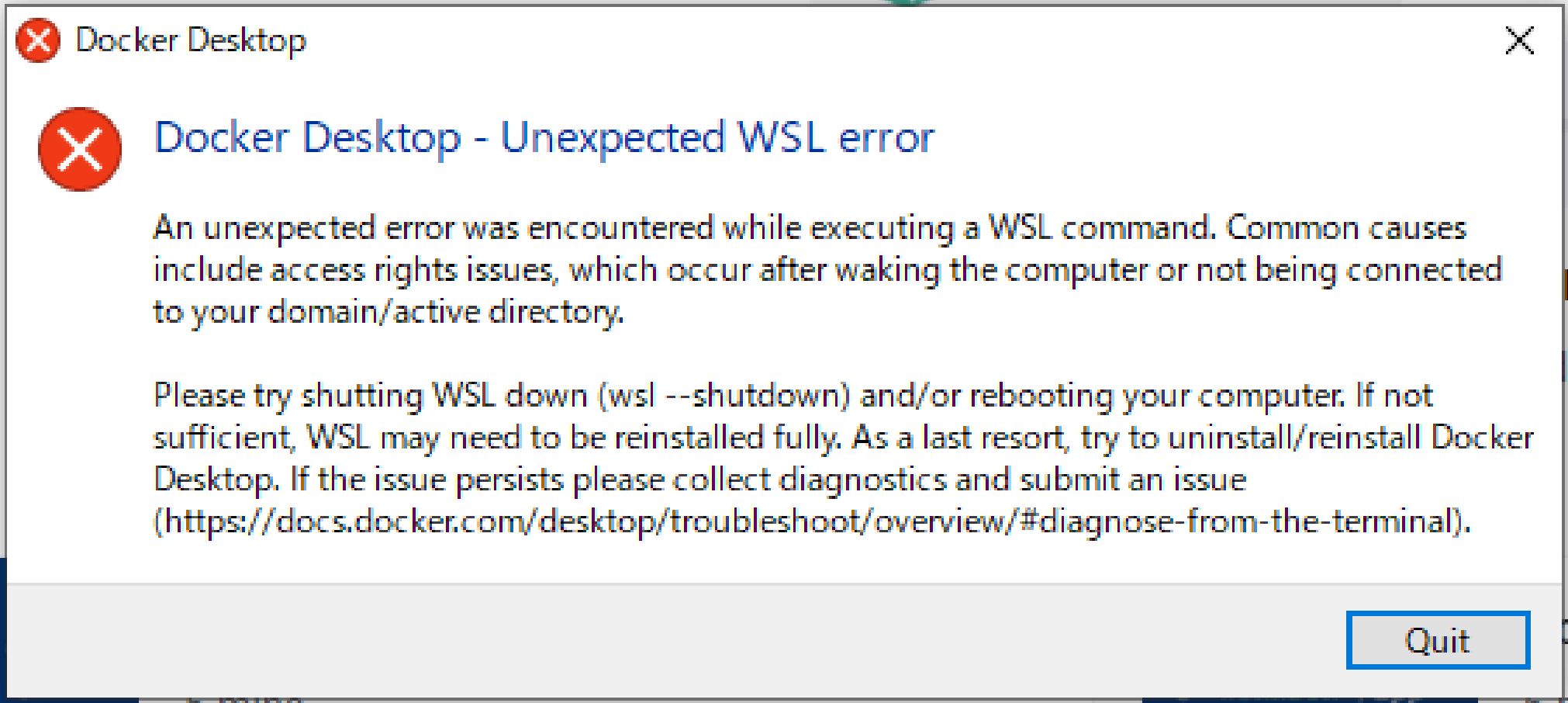 Docker Desktop起動時にunexpected Wsl Errorが起きる Docker Qiita