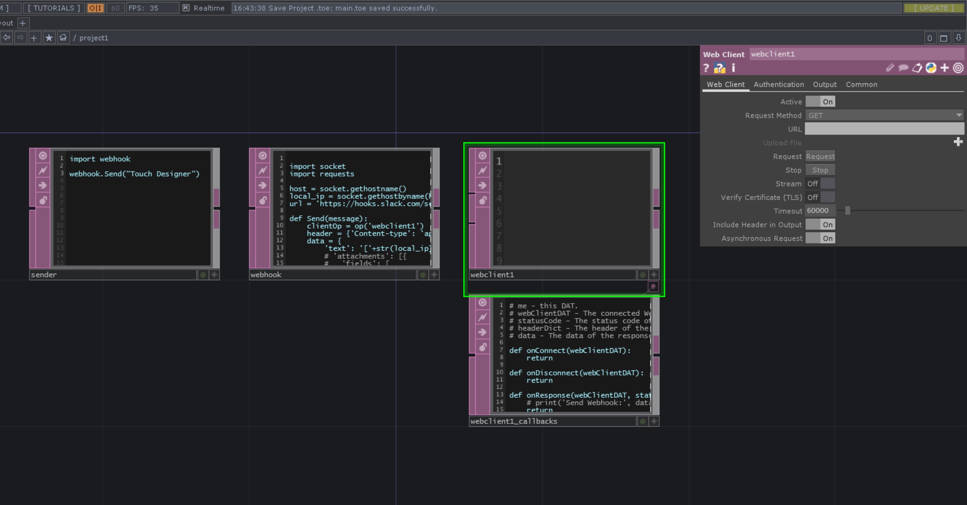 展示やイベントでTouchDesignerを使う際のTIPS #Python - Qiita