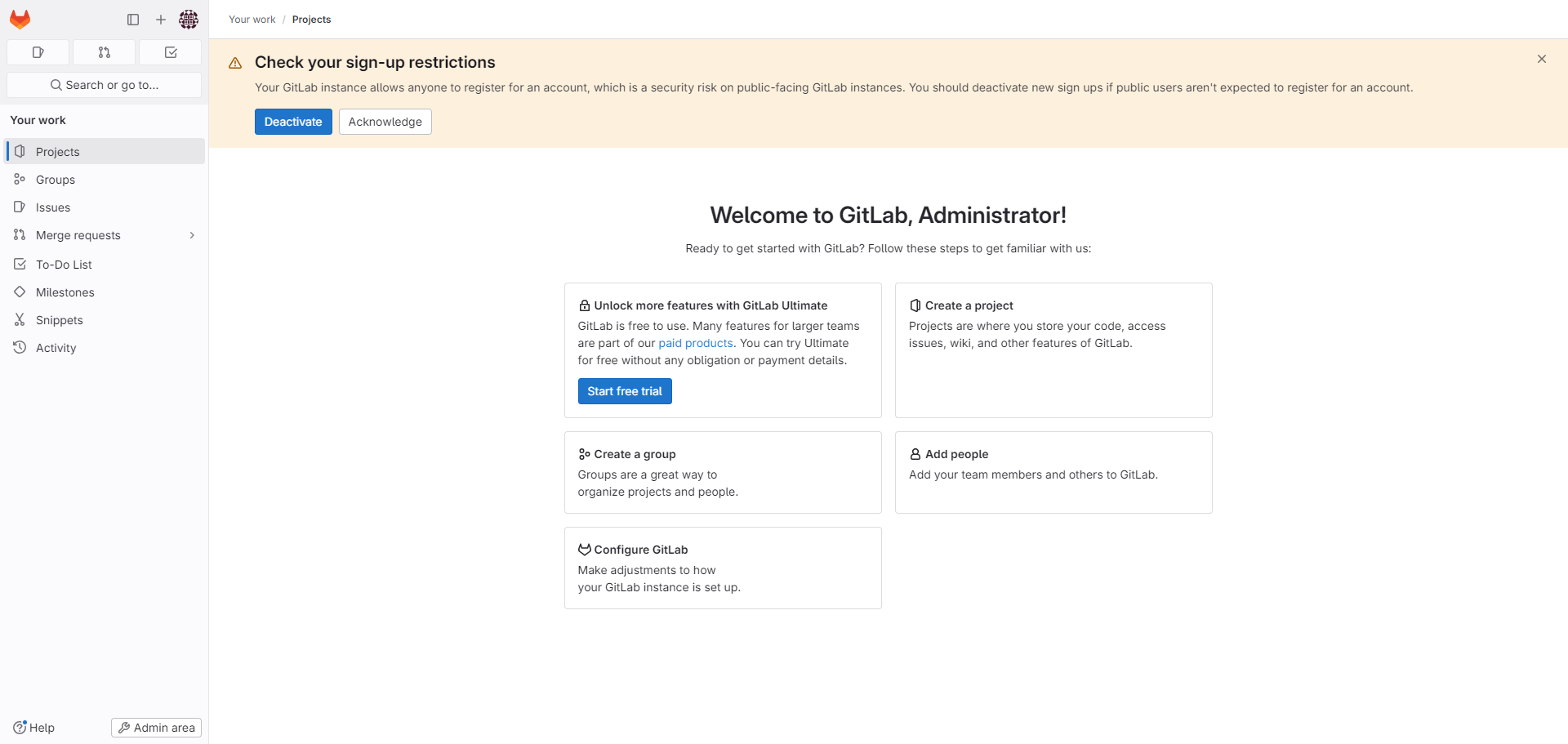 【Gitlab】Gitlabサーバーを構築してみた（インストール～初期設定） #GitLab - Qiita