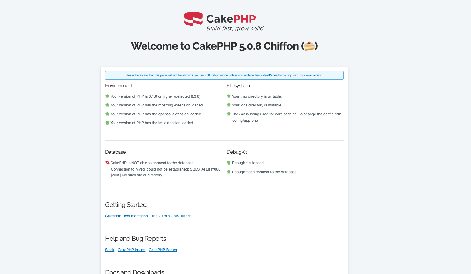 【CakePHP 5】Dockerで環境を作成する #初心者 - Qiita