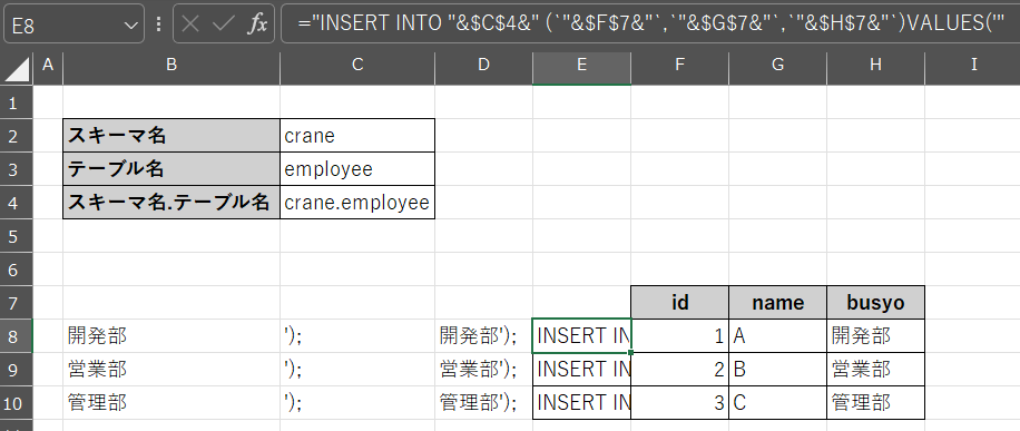 【SQL】膨大なINSERT文をとにかく楽して生成したい #MySQL - Qiita