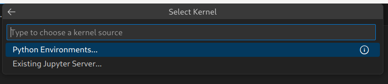 【VScode（OSS）】JupyterのKernelが選択できない #Python - Qiita