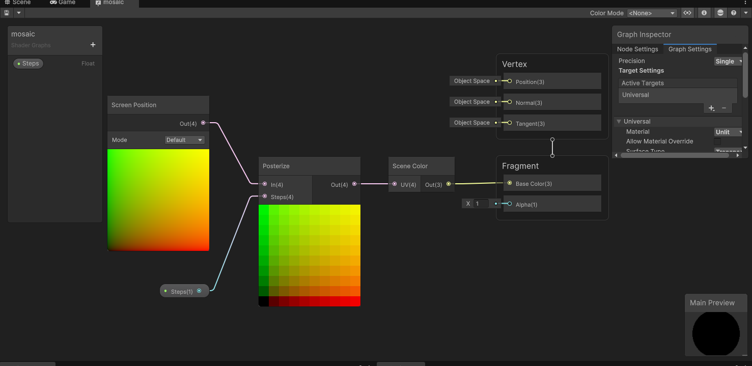 【Unity】Shader Graphでモザイクエフェクトを作る #ShaderGraph - Qiita