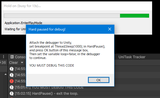 Debug.Break()よりも強力に実行を一時停止する #Unity - Qiita