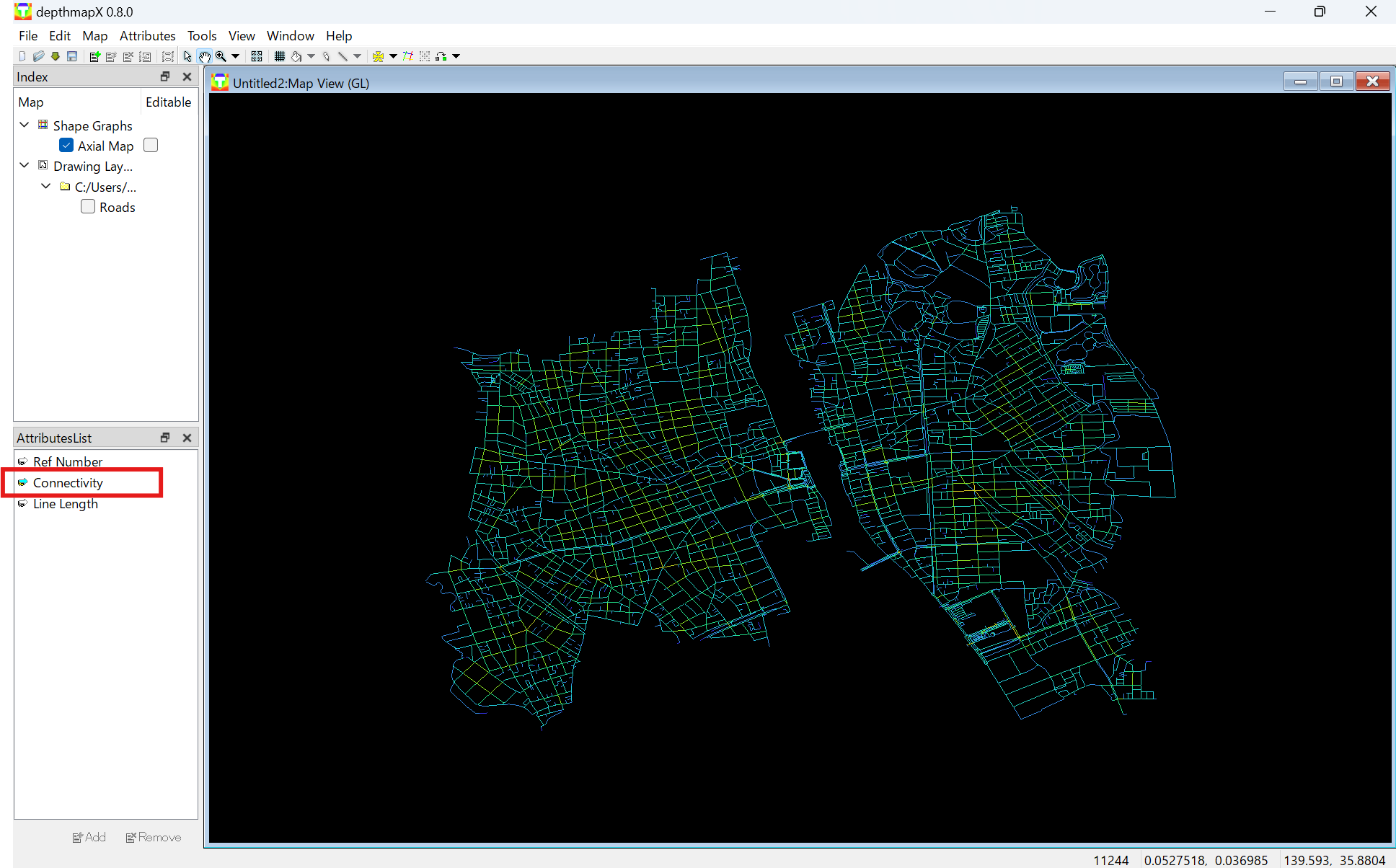 Space Syntaxを用いて都市・街における道路網をヒートマップ化する方法 #グラフ理論 - Qiita