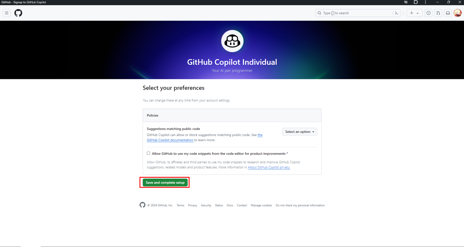 【導入編】Github Copilot（個人プラン） #GitHub - Qiita