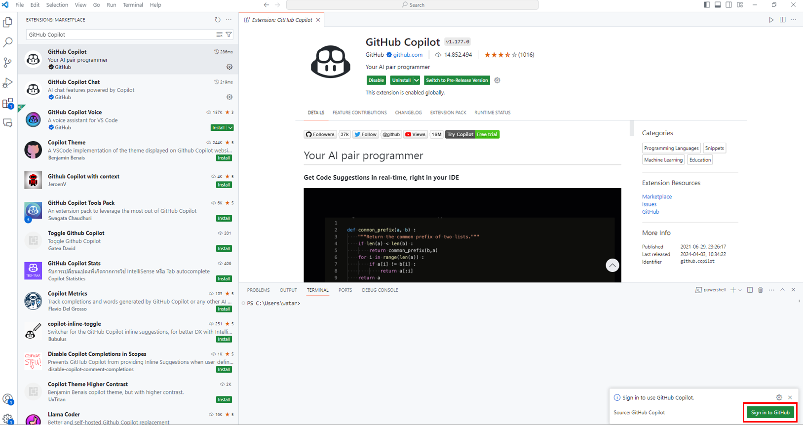【導入編】Github Copilot（個人プラン） #GitHub - Qiita