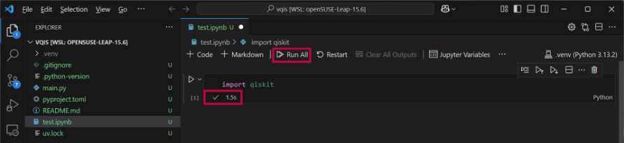 [2025年1月版] Qiskit環境構築 [uv版] (3) vscodeから仮想環境に接続する #WSL2 - Qiita