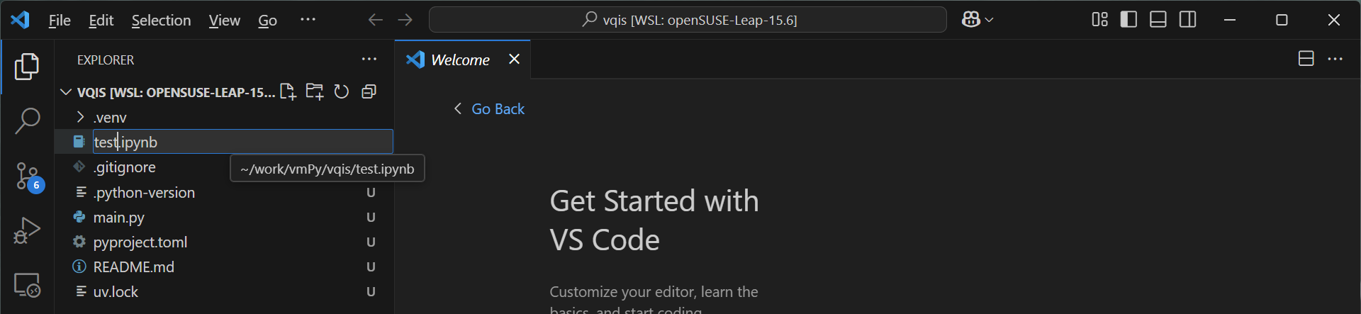 [2025年1月版] Qiskit環境構築 [uv版] (3) vscodeから仮想環境に接続する #WSL2 - Qiita