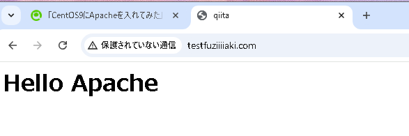 【Linux】CentOS9にApacheを入れてみた #Linux - Qiita
