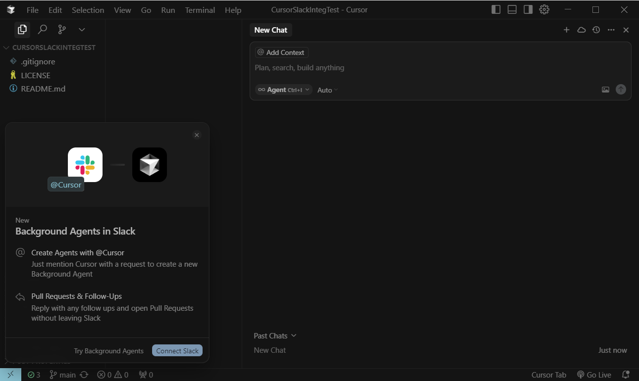 【Cursor】Background AgentsとSlackでソフト作成を丸投げしてみる #GitHub - Qiita