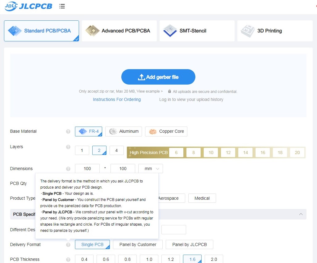 KiCadのプラグインKiKitを使って面付けし、JLCPCBに発注する #PCBassembly - Qiita