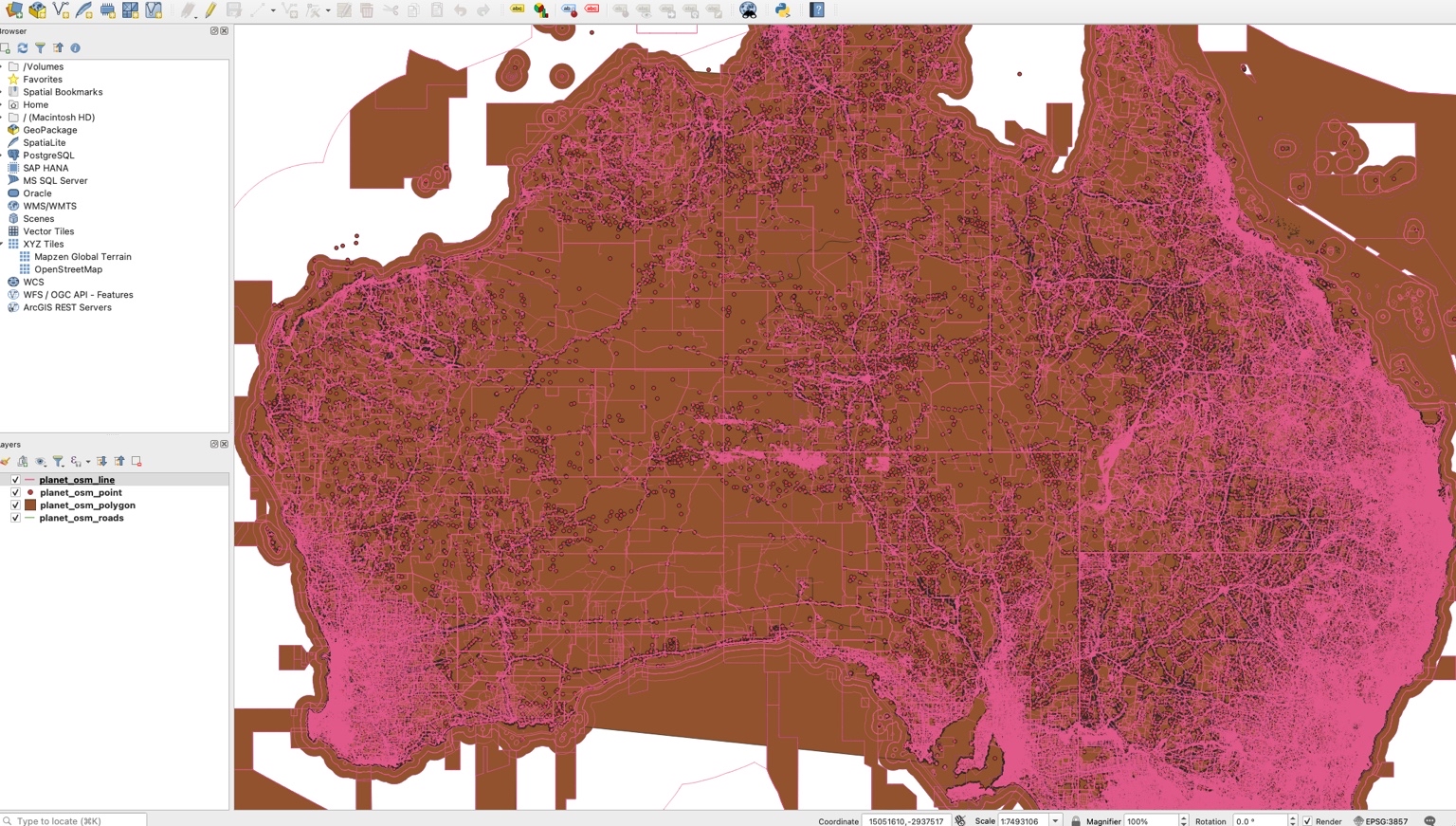 QGISでPostGISでのPBFデータの読み込み方法 #PostgreSQL - Qiita