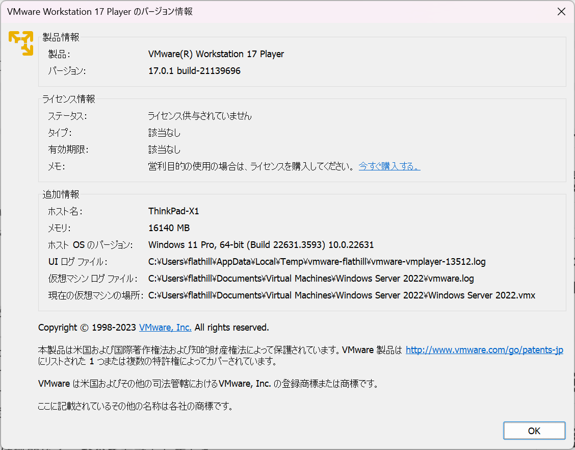 VMware Player上のWindows Server 2022のHyper-V動作 #Windows11 - Qiita