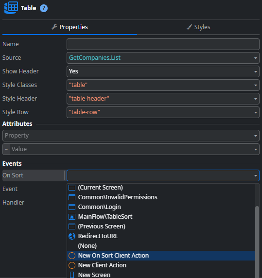 【OutSystems】Tableのソート実装 #outsystems - Qiita