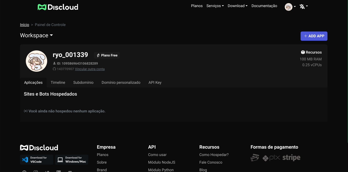 Discordbotの無料ホスティングサービスのDiscloudの使い方解説 #discord - Qiita