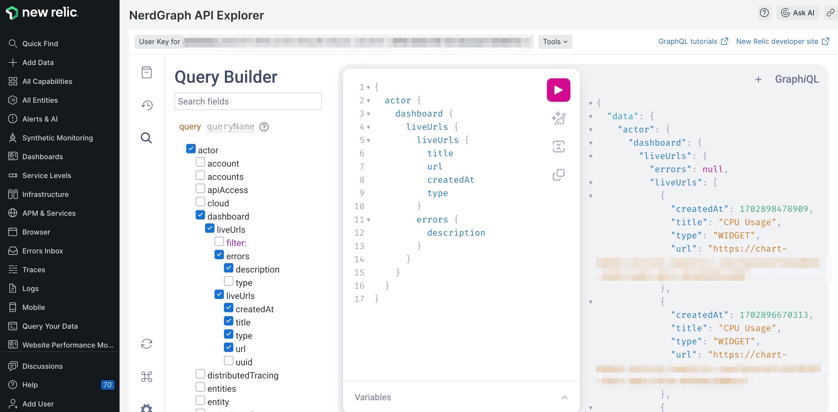 【NerdGraph】New Relic API - NerdGraphを使って、New Relicアカウントなしで見れるダッシュボードを生成してみた #NewRelic - Qiita