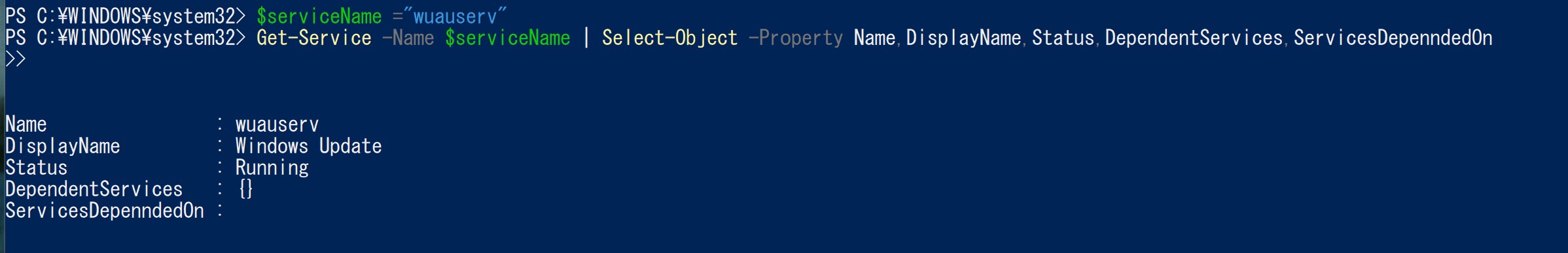 Windows Serviceに関して Powershellより取得 #PowrShell - Qiita