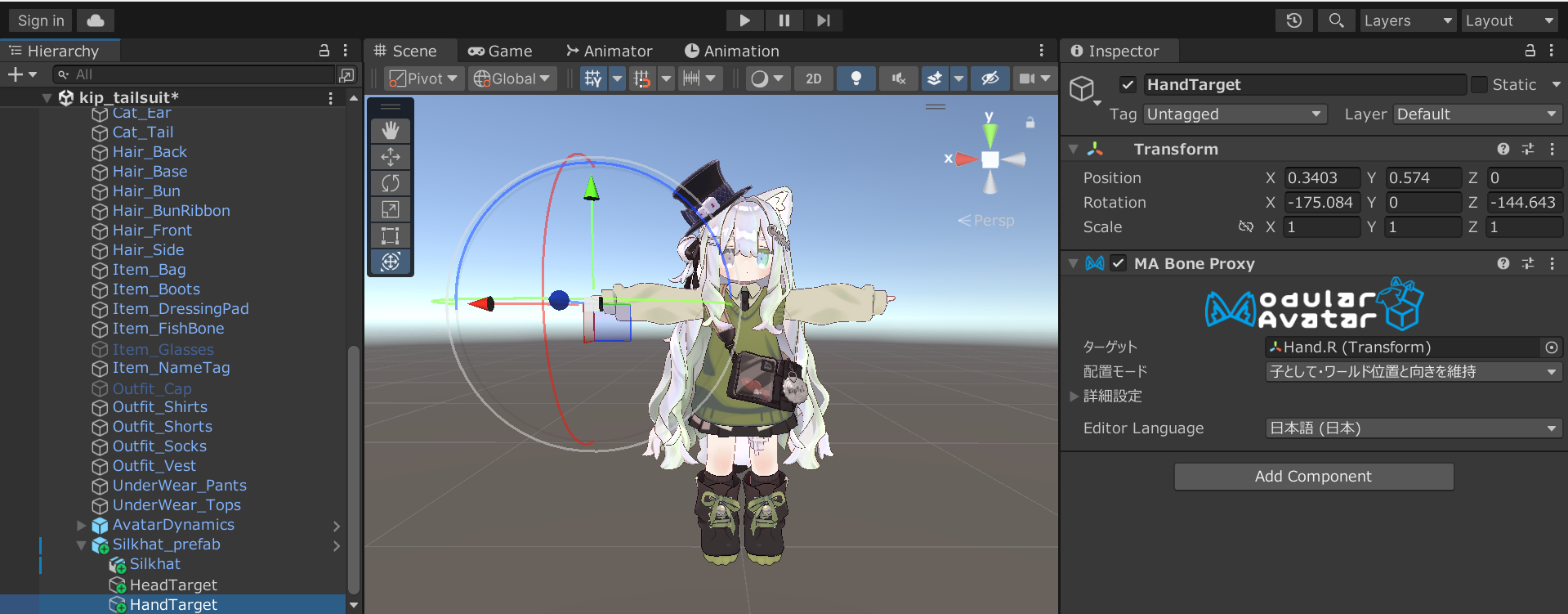 VRC Head Chopを利用して視界を遮らない帽子の持ち替えギミックを実装する #Unity - Qiita