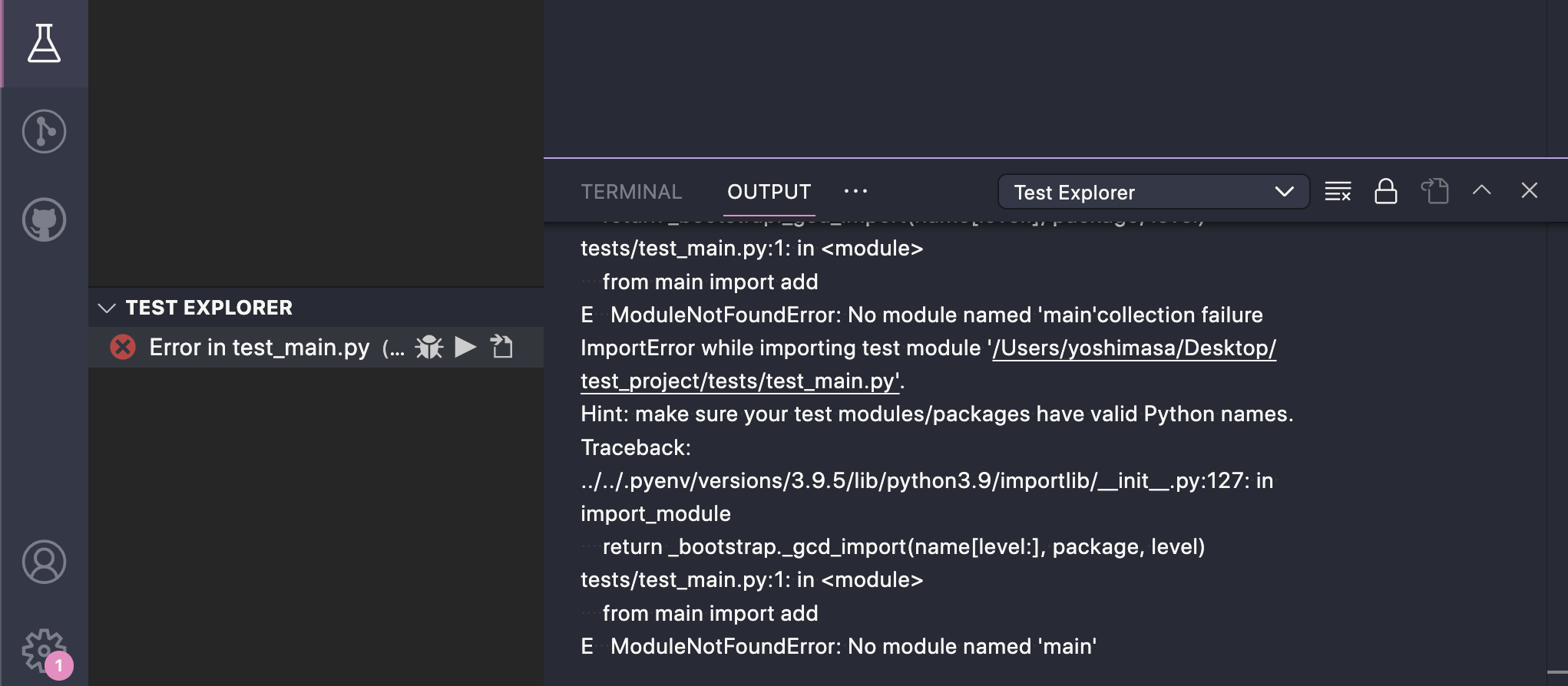 VSCode GUIからのpytestでModuleNotFoundErrorが起きたら #Python - Qiita