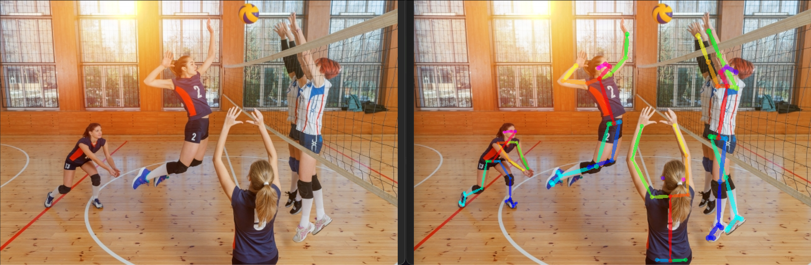 バレーボールのプレー動作を分析してみたくて、OpenPose使ってみた。 #Python - Qiita