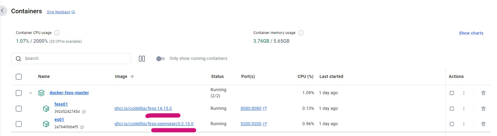 windowsPCで、Docker上にFessサーバを構築してみた。エラー処理編 #Windows11 - Qiita
