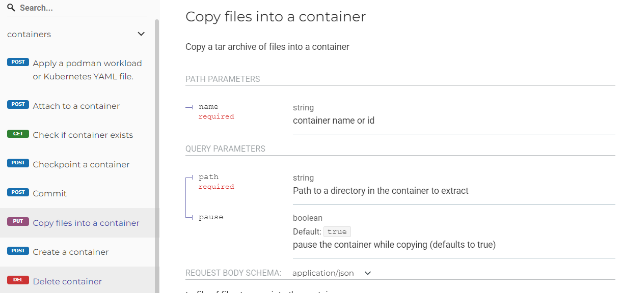 Podman のREST APIを使ってコンテナ内にファイルを配置する #Python - Qiita