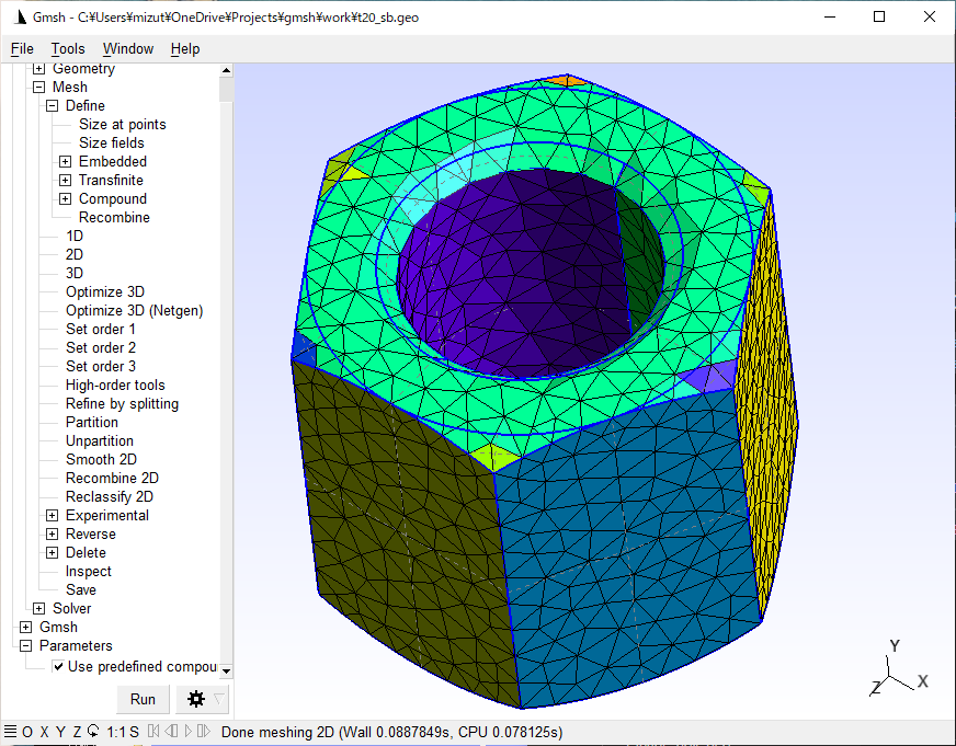 gmsh 4 で compound surface を設定したメッシュ作成 #Gmsh - Qiita