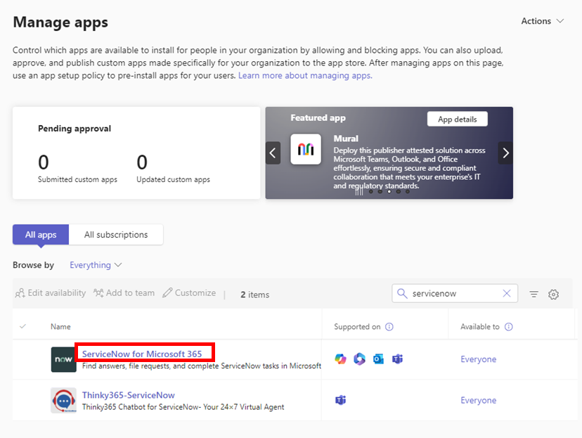 ServiceNow for Microsoft Teamsの連携方法について #1 #MicrosoftTeams - Qiita