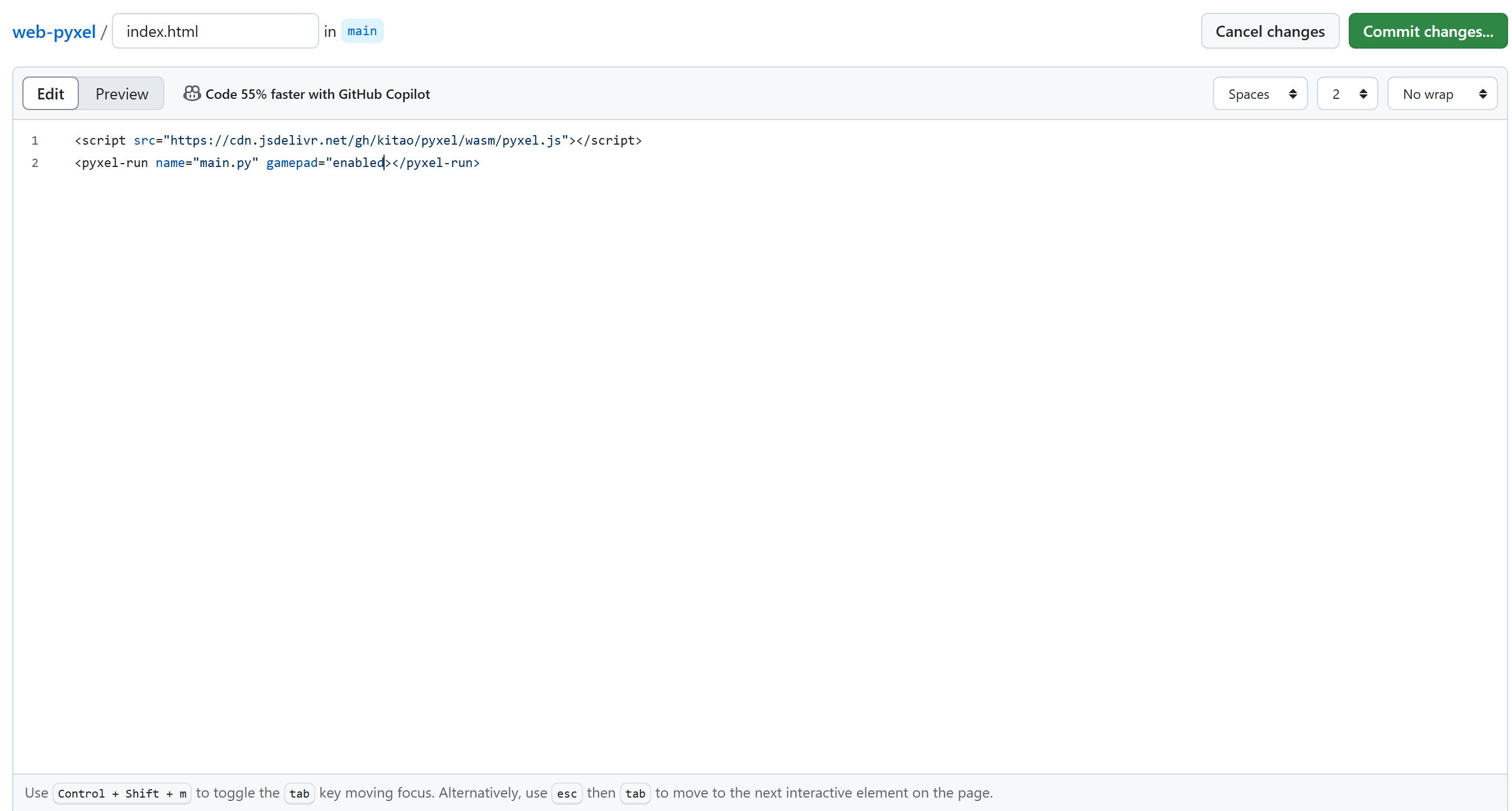 【Pyxel】「たった10分で」Pyxelで作ったゲームをブラウザ上で動かす！ #Python - Qiita