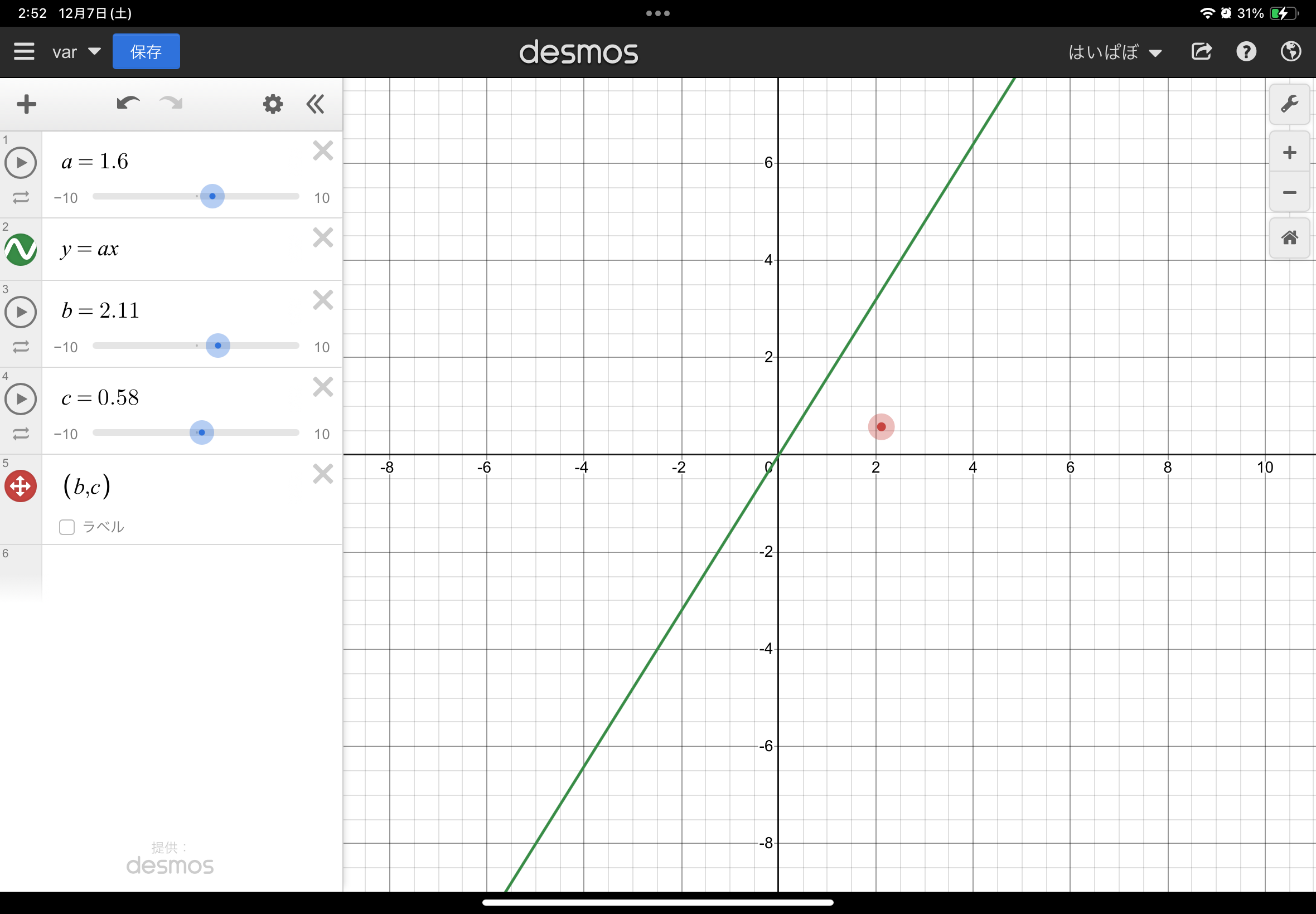 desmosで遊ぼう① ～まずはとにかく遊んでみよう～ #グラフ - Qiita