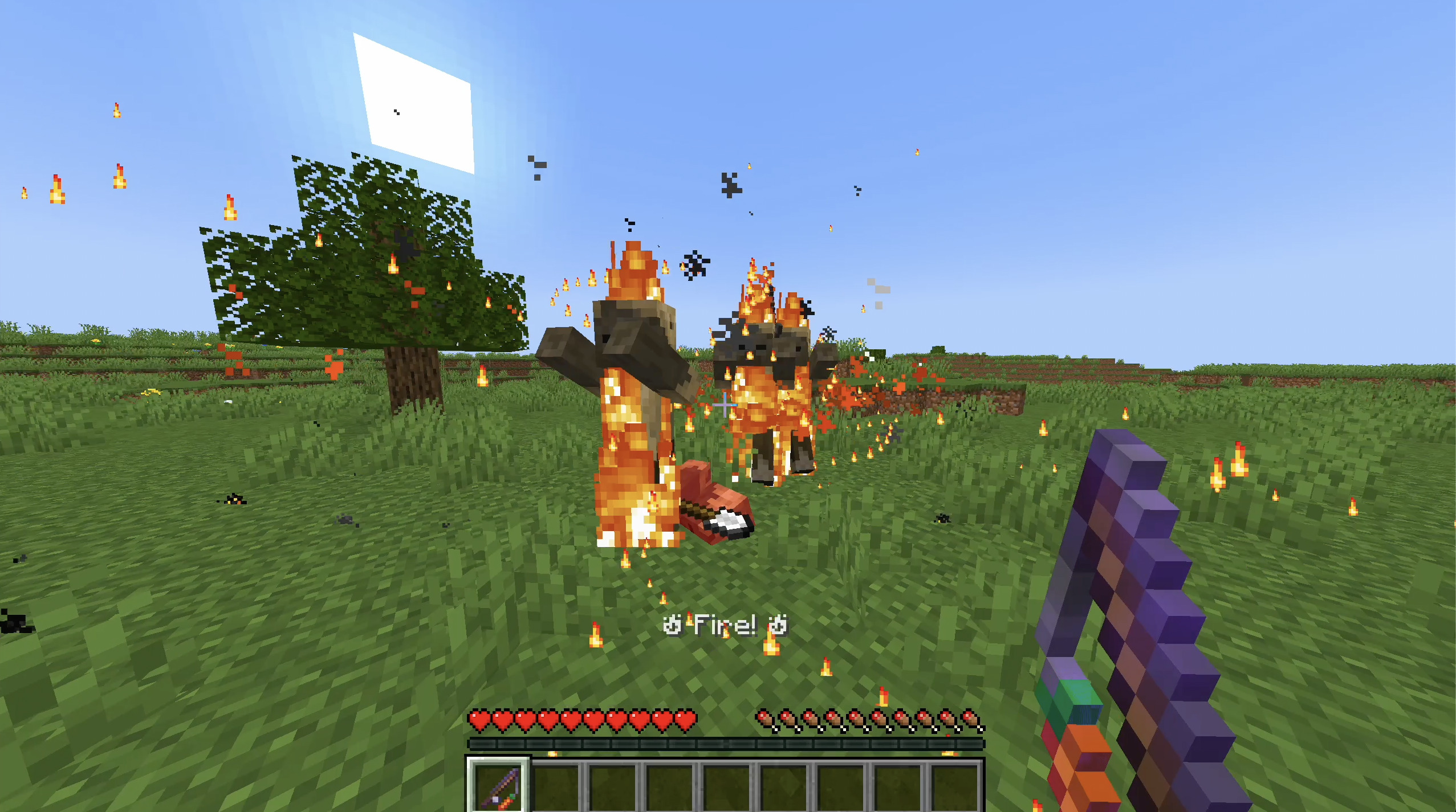 プレイヤー コマンドのみで 燃やしたい #minecraft - Qiita