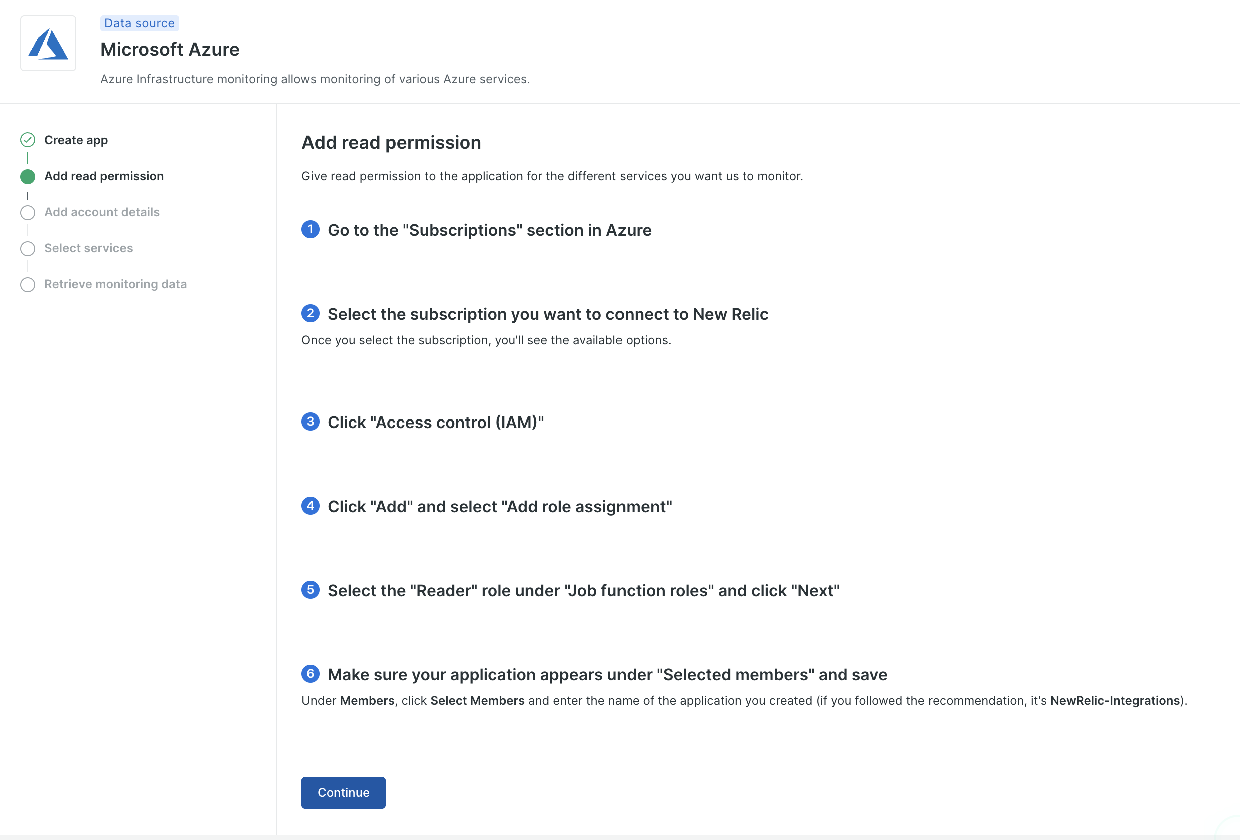 New RelicでAzure統合をやってみた #初心者 - Qiita