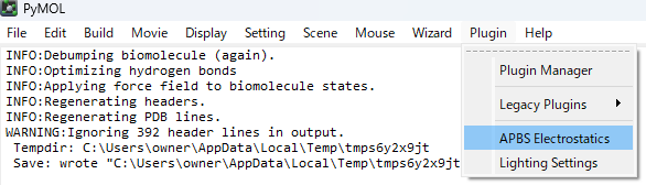 Install open source pymol ~ APBS plugin #apbs - Qiita