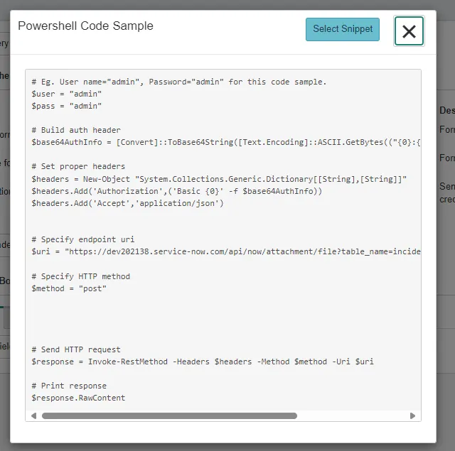 Powershellを使った、ServiceNowへの添付ファイル移行方法 #PowerShell - Qiita