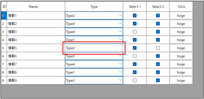 Windows Forms C#定石 - DataGridView - ReadOnly, Disable相当 #初心者向け - Qiita