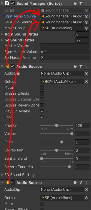 Unityで便利なBGM&SE再生マネージャーを作る【1行呼び出し＆多重再生対応】 #C# - Qiita