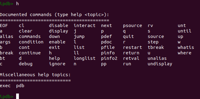 Pythonにおけるデバッガ: pdb, ipdb #debug - Qiita