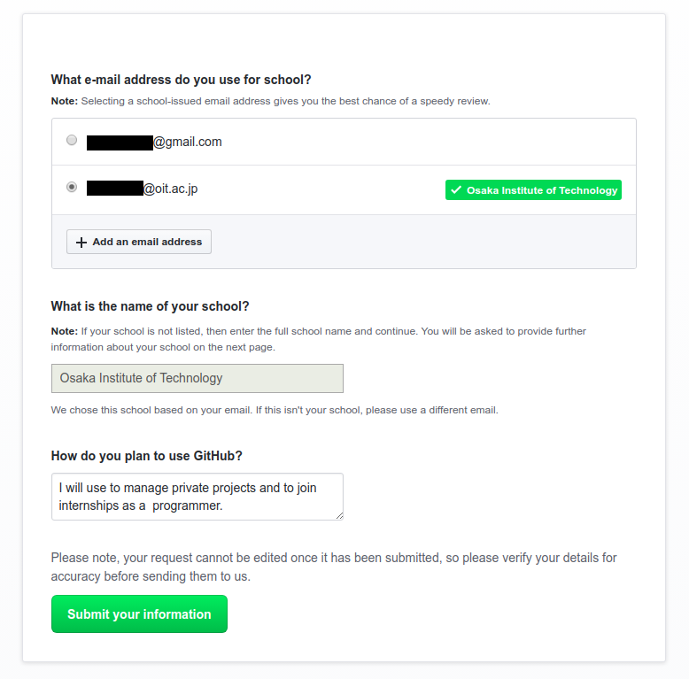 GitHub Educationのメリットと申請方法 #GitHub - Qiita