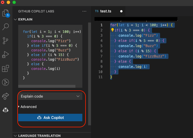 GitHub Copilot Labsを使ってみた #VSCode - Qiita