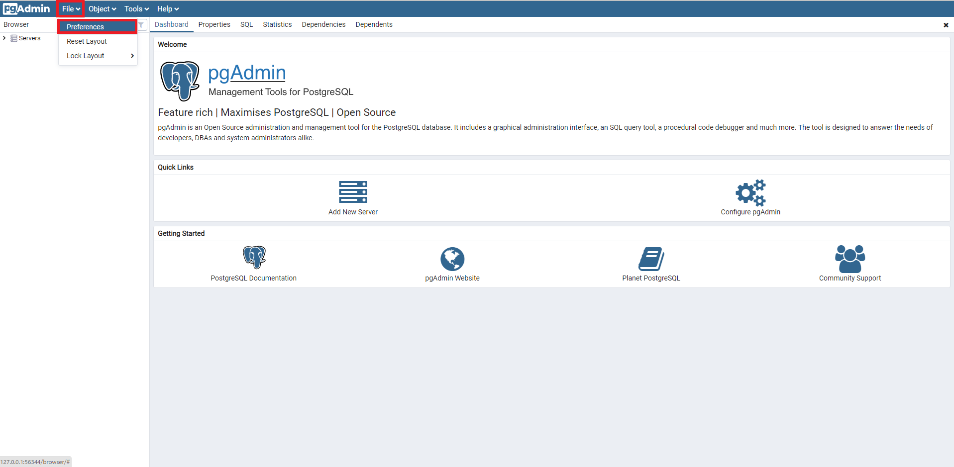 pgAdmin4を日本語化する #PostgreSQL - Qiita