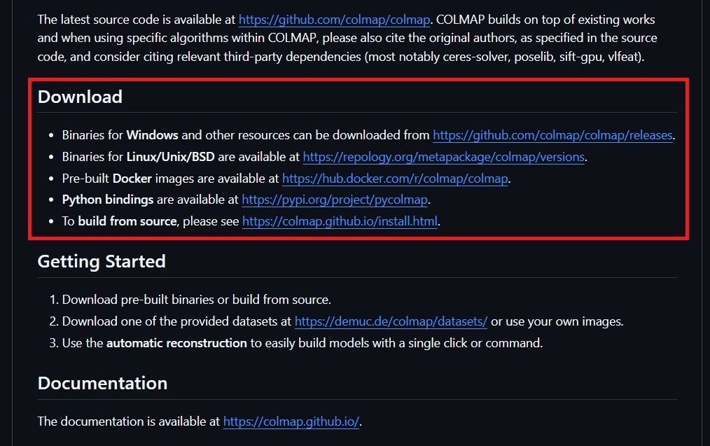 COLMAPのインストール方法 #COLMAP - Qiita