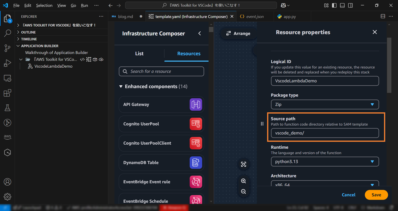 【AWS】『AWS Toolkit for VSCode』でLambda開発してみよう！ #Python - Qiita